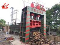 China 630Ton Hydraulic Gantry Shear with 7000 mm Feeding Box for Heavy Scrap Metal Recycling for sale