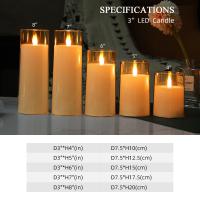 China Pillar LED Candle Electronic Candles With Remote Control Battery Powered Flameless Lighting Flickering for sale