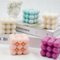 China Natural Soy Wax Velas Aromatics Cube Bubble Candle Scented Candles Artistic Candle for sale