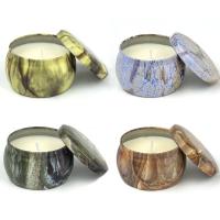 China Natural Home Fragrance Soy Jar Candles Multi Colors Tin Scented Candle 4.4oz Candle Set for sale