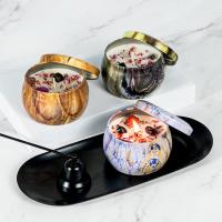 China Natural Home Fragrance Soy Jar Candles Multi Colors Tin Scented Candle 4.4oz Candle Set for sale