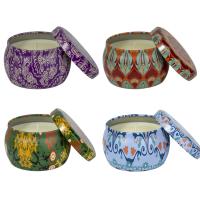China Wedding Parties Lavender Sage Fragrance Soy Candle Set Tin Scented Candle for sale
