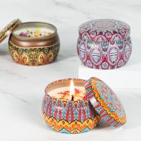 China Handmade Ornament Aromatherapy Candle With Dried Flower Decoration for sale