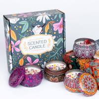 China Handmade Ornament Aromatherapy Candle With Dried Flower Decoration for sale