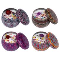 China Handmade Ornament Aromatherapy Candle With Dried Flower Decoration for sale