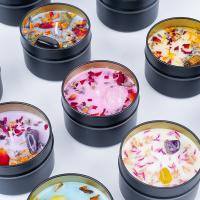 China Customized Tin Scented Candle Fragrance Spiritual Healing Gift Energy Soy Candle Gift Set for sale