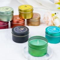 China Aroma Candle Soy Handmade Candles Scented Candle Colorful Tin Jars Gift Set for sale