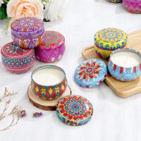 China 8 Pack Yoga Aroma Candle Set Tin Scented Candle  Spirit Healing for sale