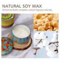 China Custom Natural Scented Soy Wax Candle Tin Scented Candle Aroma Wedding Gift Set for sale