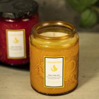 China Luxury Fragrance Glass Jar Scented Candle Custom Scented Candles Soy Wax In Glass Jar for sale