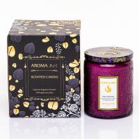 China Luxury Fragrance Glass Jar Scented Candle Custom Scented Candles Soy Wax In Glass Jar for sale