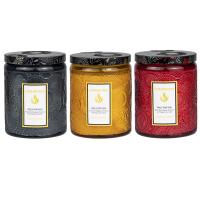 China Luxury Fragrance Glass Jar Scented Candle Custom Scented Candles Soy Wax In Glass Jar for sale
