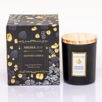 China Customized Logo Glass Jar Scented Candle Colored Soy Based Scented Candles for sale