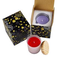 China Large Pillar Glass Jar Scented Candle Scented Soy Wax Candles For Meditation Gift for sale
