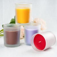 China Large Pillar Glass Jar Scented Candle Scented Soy Wax Candles For Meditation Gift for sale