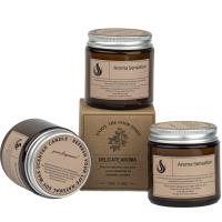 China Home Decoration Aromatherapy Scented Soy Candles In Customized Jars With Lids for sale