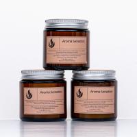 China Home Decoration Aromatherapy Scented Soy Candles In Customized Jars With Lids for sale