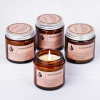 China Home Decoration Aromatherapy Scented Soy Candles In Customized Jars With Lids for sale