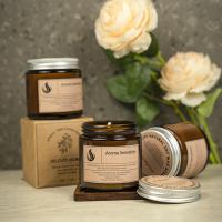 China Home Decoration Aromatherapy Scented Soy Candles In Customized Jars With Lids for sale