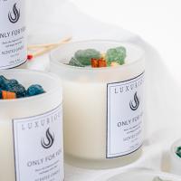 China Private Label Glass Jar Scented Candle Soy Candle Wax Handmade Aromatic Woodwick Candle for sale