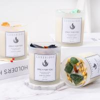 China Private Label Glass Jar Scented Candle Soy Candle Wax Handmade Aromatic Woodwick Candle for sale