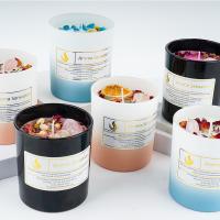 China Birthdays Weddings Glass Jar Scented Soy Wax Candles With Healing Crystal Aromatherapy for sale