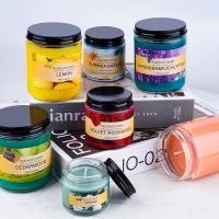 China Non Toxic Glass Jar Scented Candle Tearless Smokeless Candle Wax Glass Jar Candles for sale