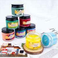 China Non Toxic Glass Jar Scented Candle Tearless Smokeless Candle Wax Glass Jar Candles for sale