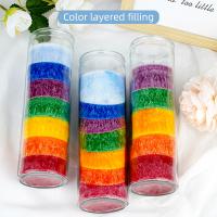 China Glass Jar Scented Rainbow 7 Day Prayer Chakra Candles for sale