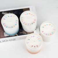 China Private Label Glass Jar Scented Candle Matte Glass Jar Soy Wax Scented Candle for sale