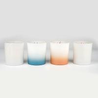 China Private Label Glass Jar Scented Candle Matte Glass Jar Soy Wax Scented Candle for sale