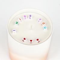 China Private Label Glass Jar Scented Candle Matte Glass Jar Soy Wax Scented Candle for sale