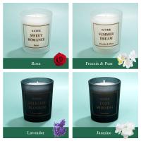 China Glass Jar Scented Candle Pillar Shape For Home Decor And Special Occasions for sale