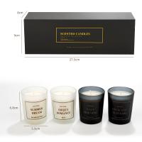 China Glass Jar Scented Candle Pillar Shape For Home Decor And Special Occasions for sale