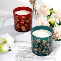 China 2 Wick Glass Jar Scented Candle Handmade Luxury Aromatherapy Soy Candles In Jars for sale