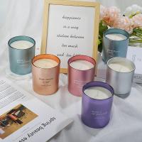 China Glass Jar Sceneted Candle Aroma Soy Wax Glass Jar Candle Gift Set for sale