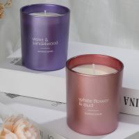 China Glass Jar Sceneted Candle Aroma Soy Wax Glass Jar Candle Gift Set for sale