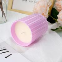 China Home Aromatherapy Custom Wax Candles With Pear Lemon Basil Bergamot Cedar Lilac Scent for sale