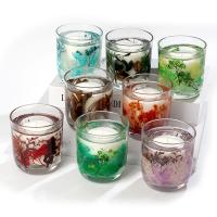 China Glass Jar Scented Candle Customized Logo Acceptable Creative Wax Jelly Aromatherapy Scented Glass Jar Candle for sale