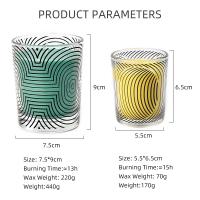 China Wedding Parties Glass Jar Scented Candle Air Freshening Soy Candle Private Label for sale