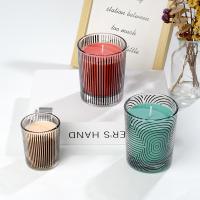 China Wedding Parties Glass Jar Scented Candle Air Freshening Soy Candle Private Label for sale