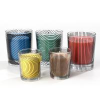 China Wedding Parties Glass Jar Scented Candle Air Freshening Soy Candle Private Label for sale