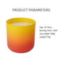 China Large Glass Aromatherapy Candles With Soy Wax And Essential Oils for sale