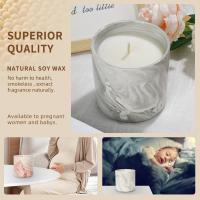 China Scented Candle Customized Logo Acceptable Set of 2 Ceramic Jar Candle Directly Soy Wax Scented Candles for sale