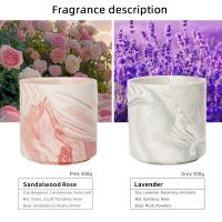 China Scented Candle Customized Logo Acceptable Set of 2 Ceramic Jar Candle Directly Soy Wax Scented Candles for sale