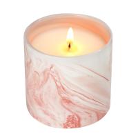 China Scented Candle Customized Logo Acceptable Set of 2 Ceramic Jar Candle Directly Soy Wax Scented Candles for sale