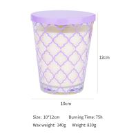China Glass Jar Scented Candle Customer's Requirements Luxury Home Decor Soy Wax Candles in Colored Glass Vessels for sale