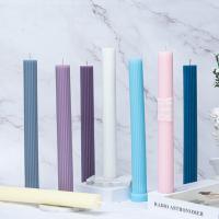 China 100% Cotton Wick Craft Candle Large Unscented Pillar Candle Set For Home Decoration for sale