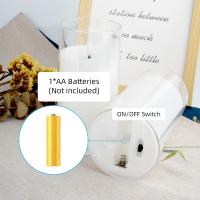 China Yellow Light LED Pillar Candles For Home Decoration Battery 2 X AA Battery Occasion Other for sale