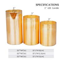 China Battery Operated Paraffin Wax Flameless Flickering Pillar Candles With Remote Control for sale